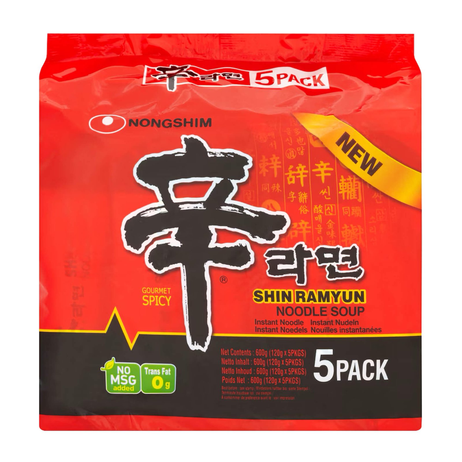 NONGSHIM SHIN RAMYUN MULTI PACK 8x120G - FoodArt UK