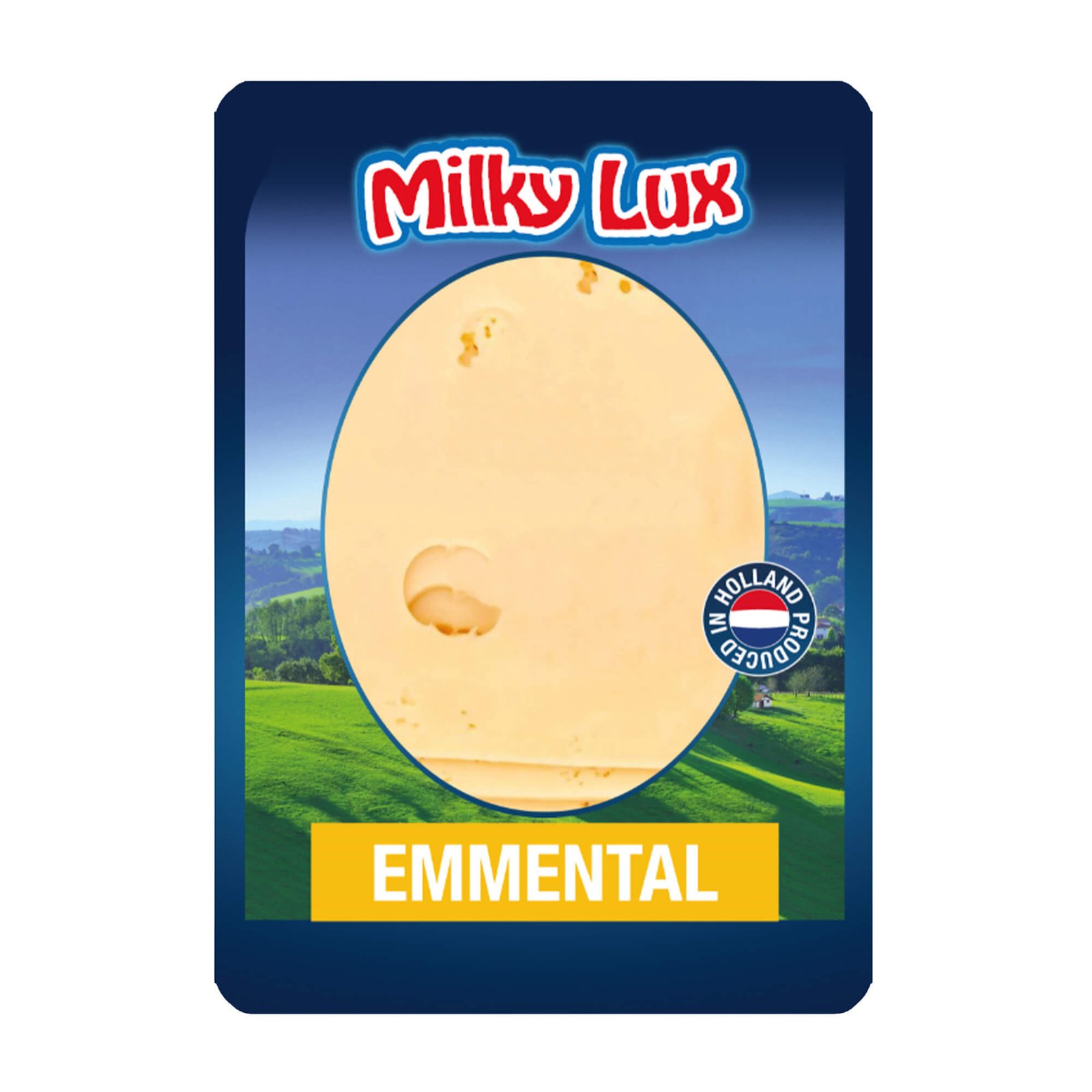 MILKY LUX EMMENTAL SLICES 15x120G - FoodArt UK